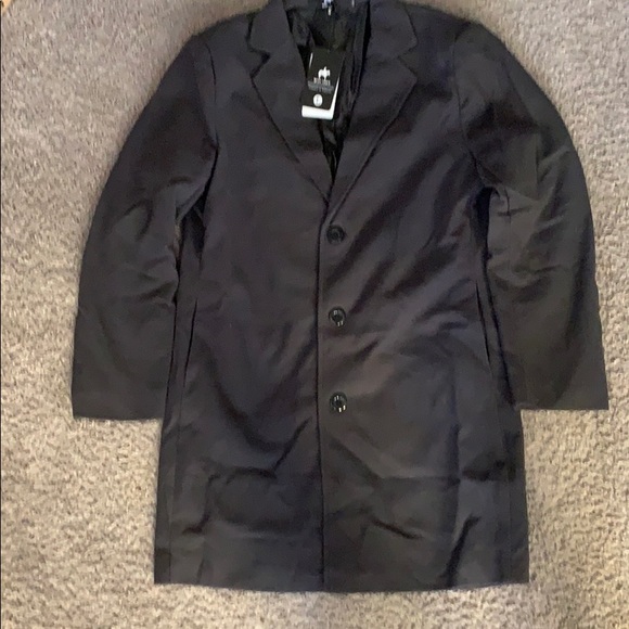 West Louis | Jackets & Coats | Nwt West Louis Mens Black Dress Coat ...